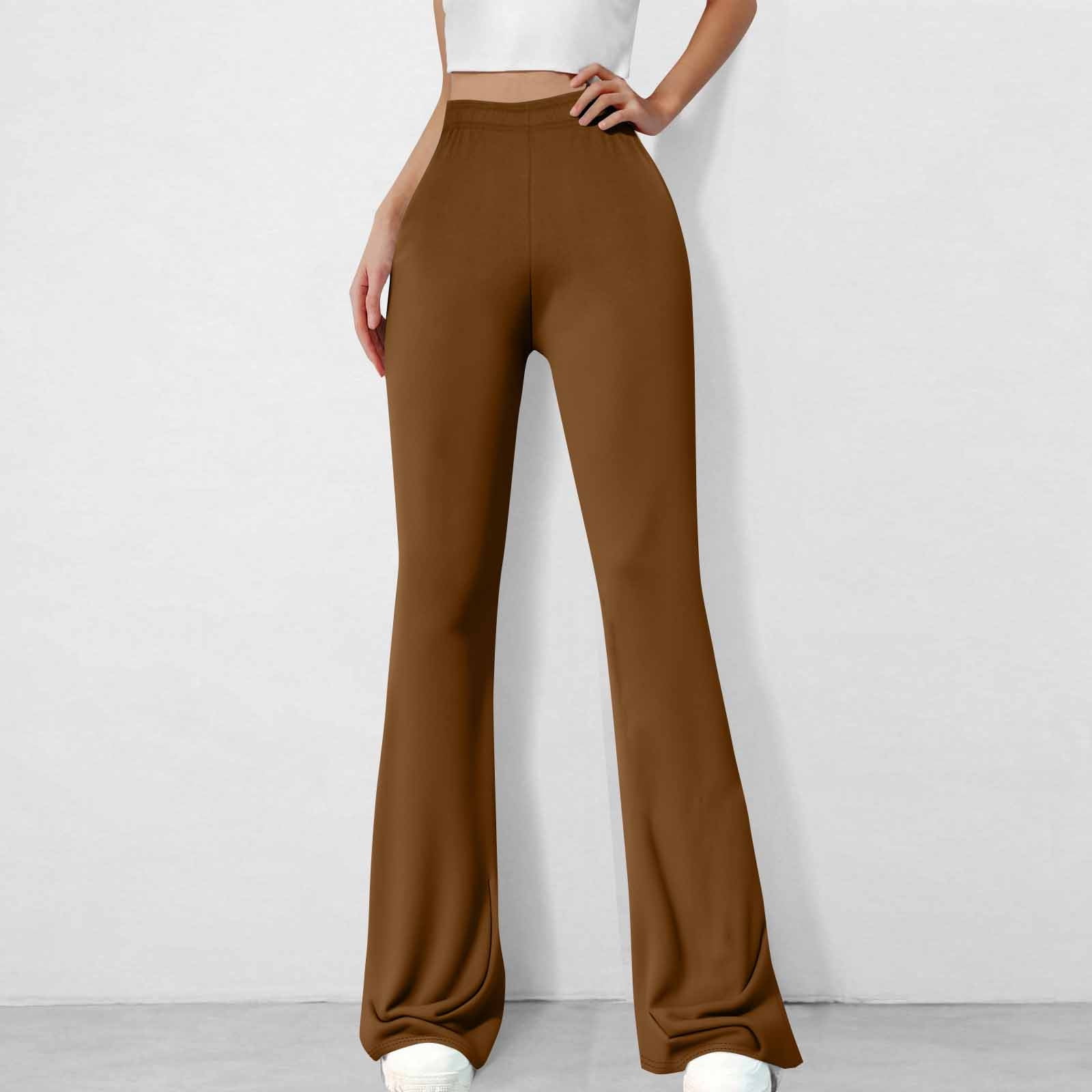 Bestselling, Women's Solid Color Elastic Waist Sports Pants, Side ...