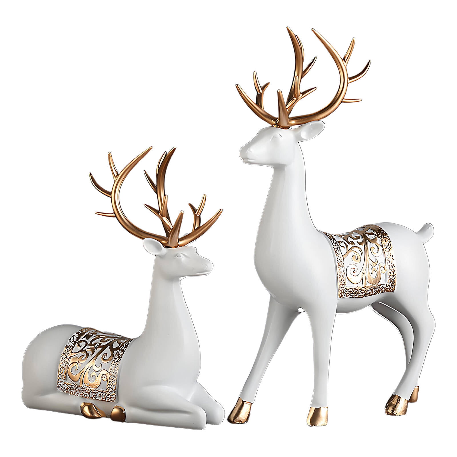 Bestsky Resin Animals Elegant Deer Home Decor Resin Animals Stylish ...