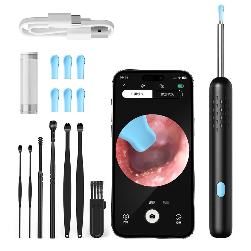 Bestswitches Ear Wax Removal Tool，Ear Cleaner with 1080P Camera, Smart ...