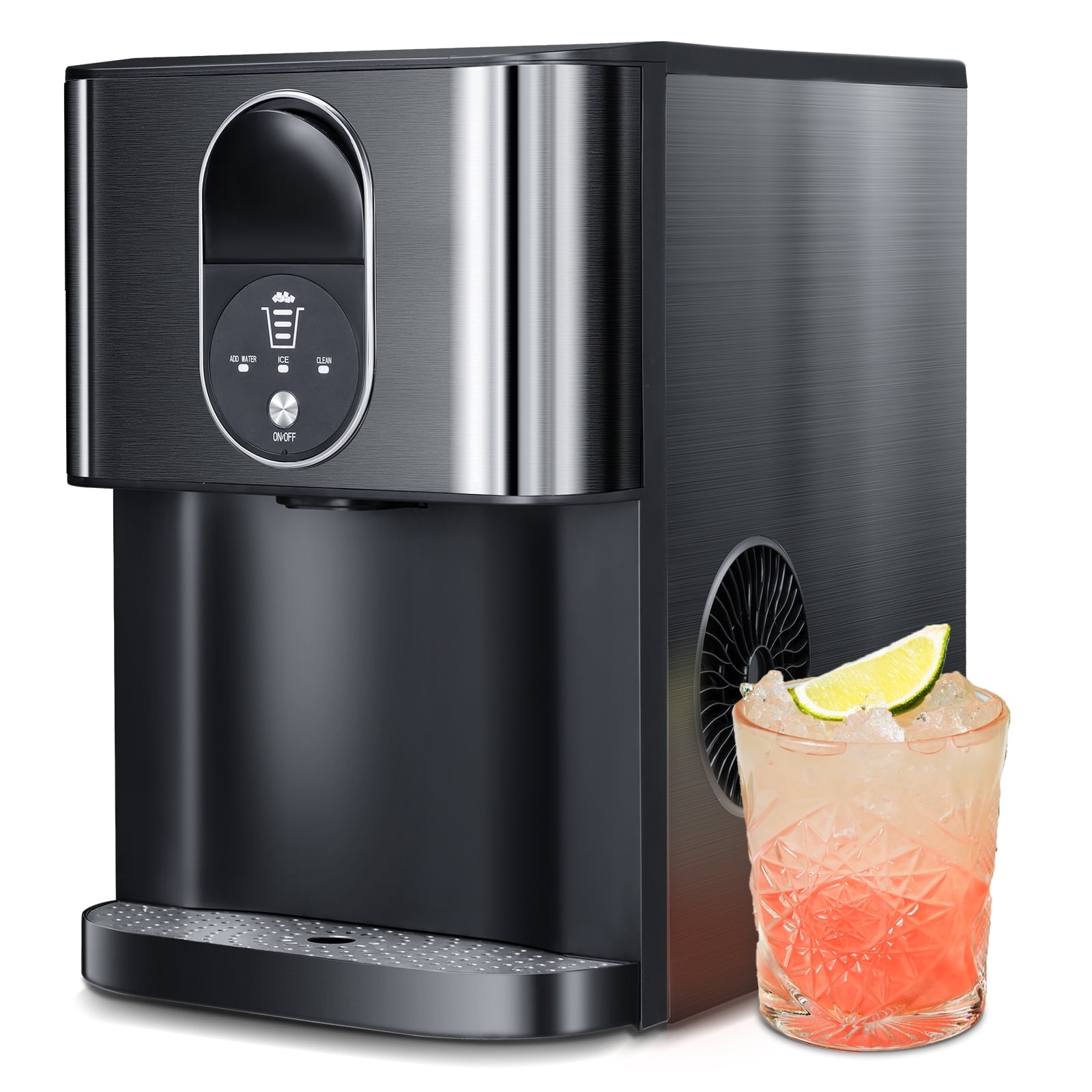 Moifoi Countertop Ice Maker, Nugget Chewable Soft Ice, 44 lbs/24 H ...