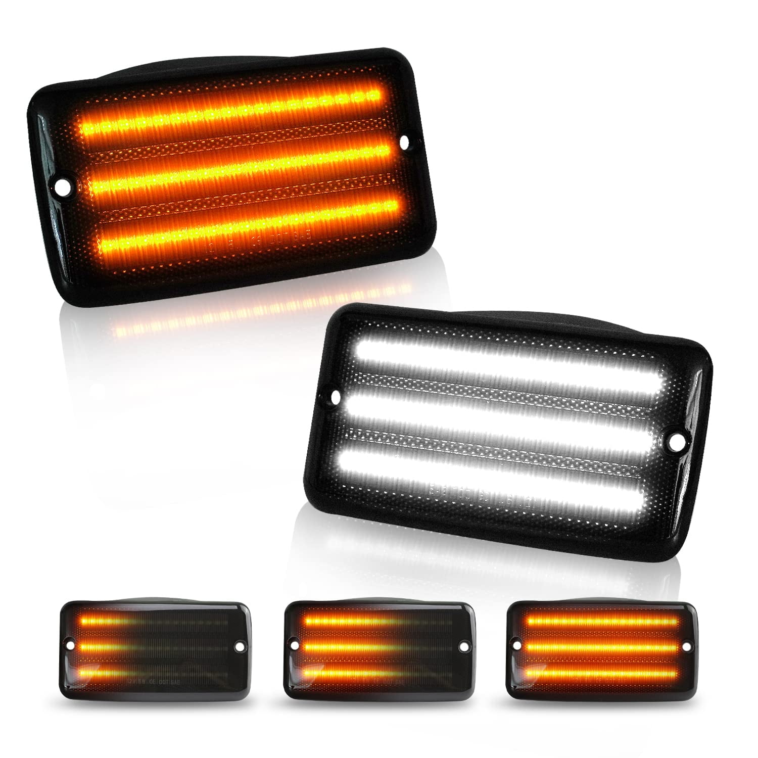 Bestview Jeep Wrangler TJ KEF16 Led Sequential Front Turn Signal Lights ...
