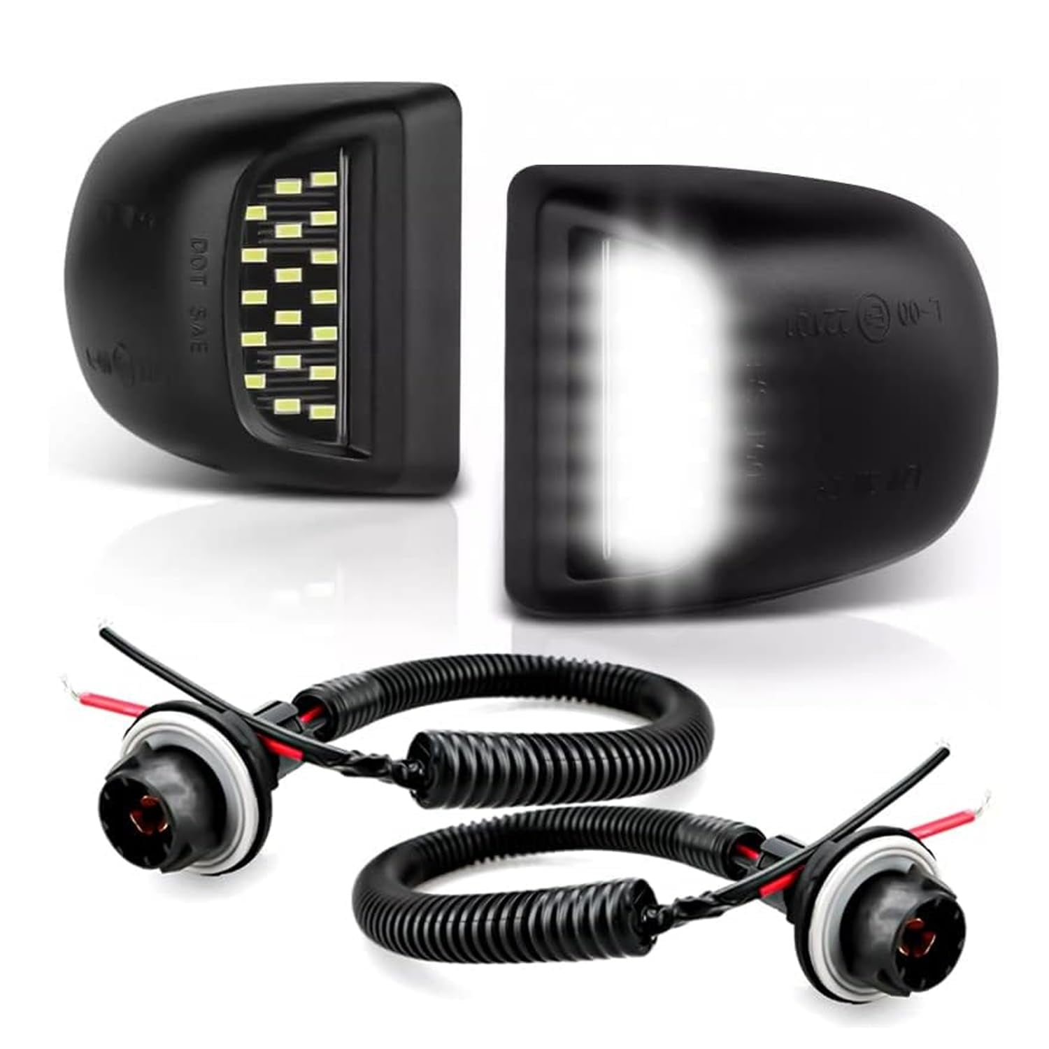 Bestview LED License Plate DHF10 Light Tag Lamp with Socket Wiring ...