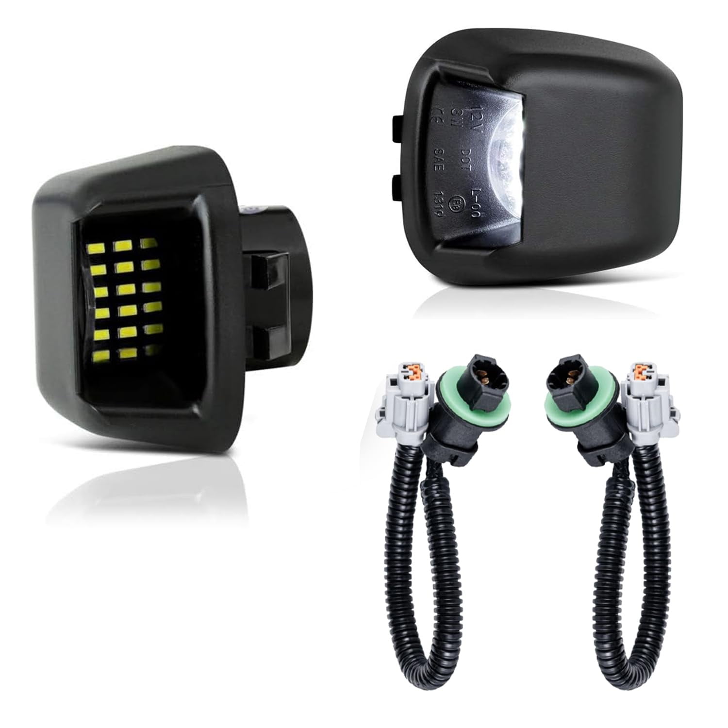 Bestview LED License Plate RRF12 Light Lens Tag Lights Rear Lamp Socket ...