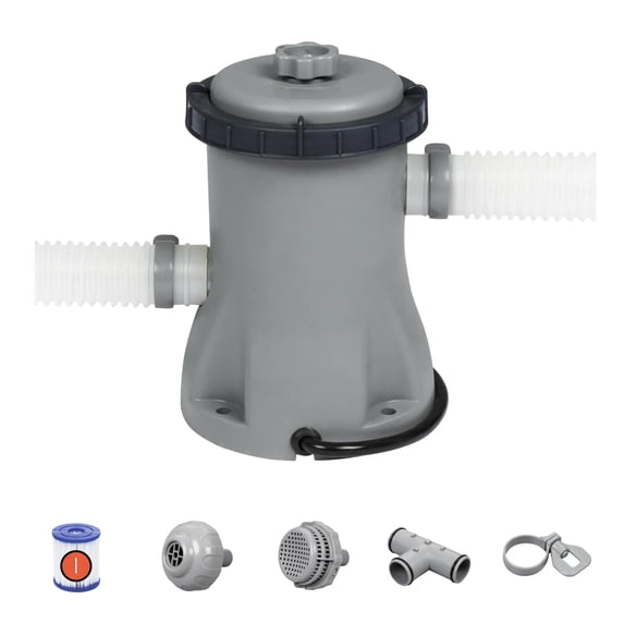 "Bestway Flowclear 330 Gallon Above Ground Pool Pump, GFCI Plug, 10.6 ...