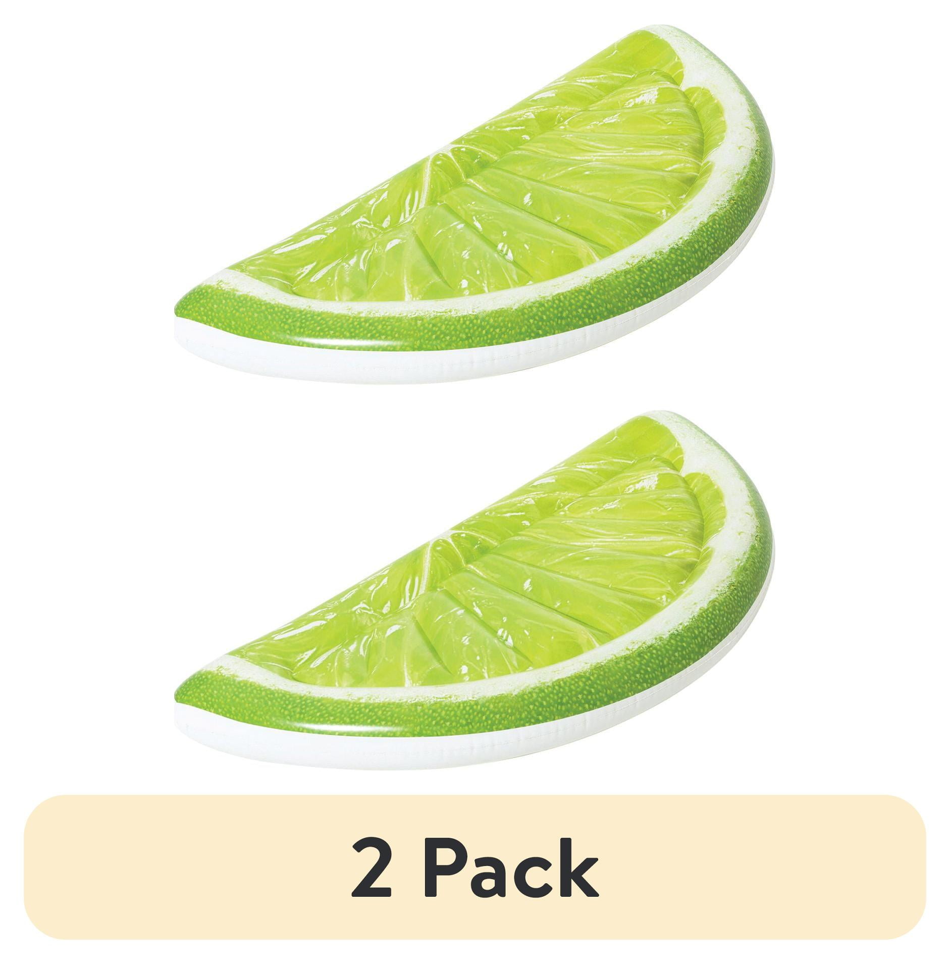 (2 pack) Bestway 67" x 35" Tropical Lime Pool Float - Walmart.com