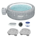 Bestway Coleman Sicily AirJet Inflatable Hot Tub, Round with 180 Jets ...