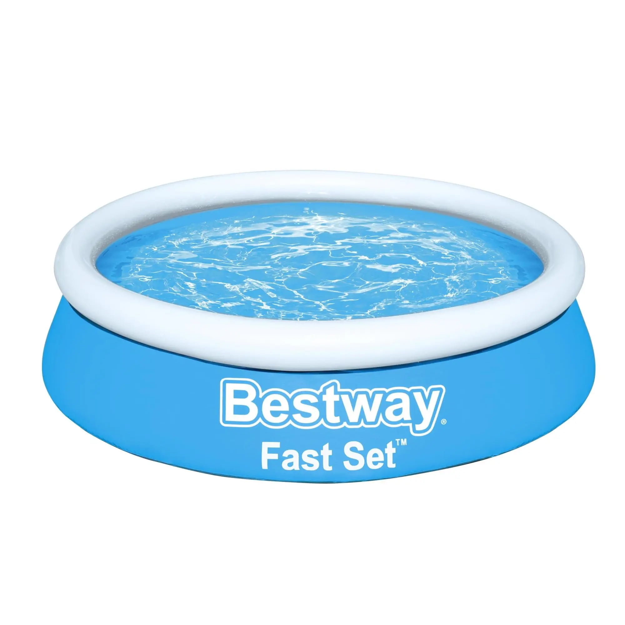 "Bestway Fast Set Round Inflatable Pool, Easy Setup, 6'x20"", Swimming ...