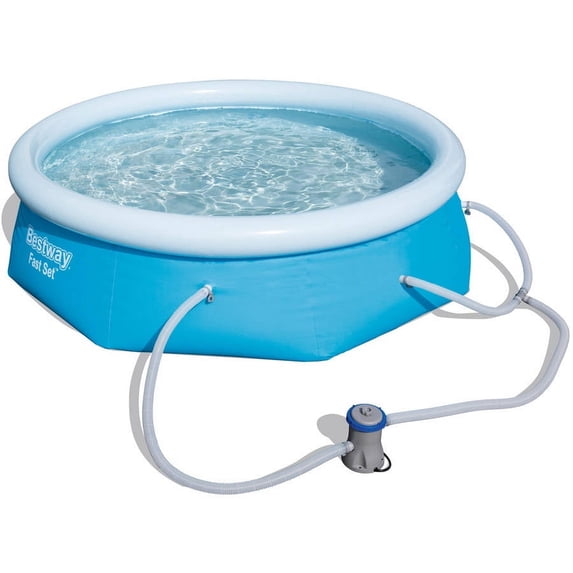 Bestway Fast Set 8' x 26" Swimming Pool Set with Filter Pump - Walmart.com