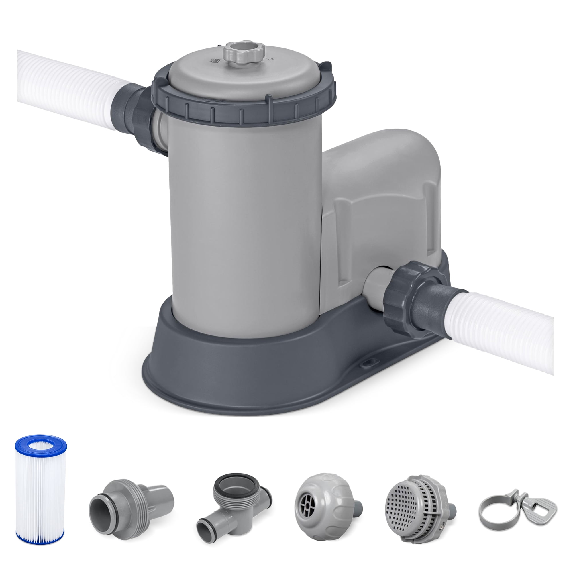 Bestway Flowclear 1,500 GPH Above Ground Pool Pump, Filter System ...