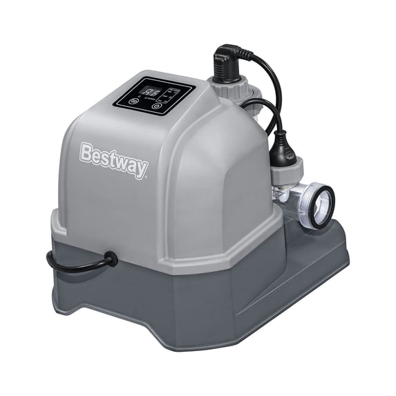 Bestway Flowclear 12 G/H Hydrogenic Saltwater Chlorinator, Pool Salt ...