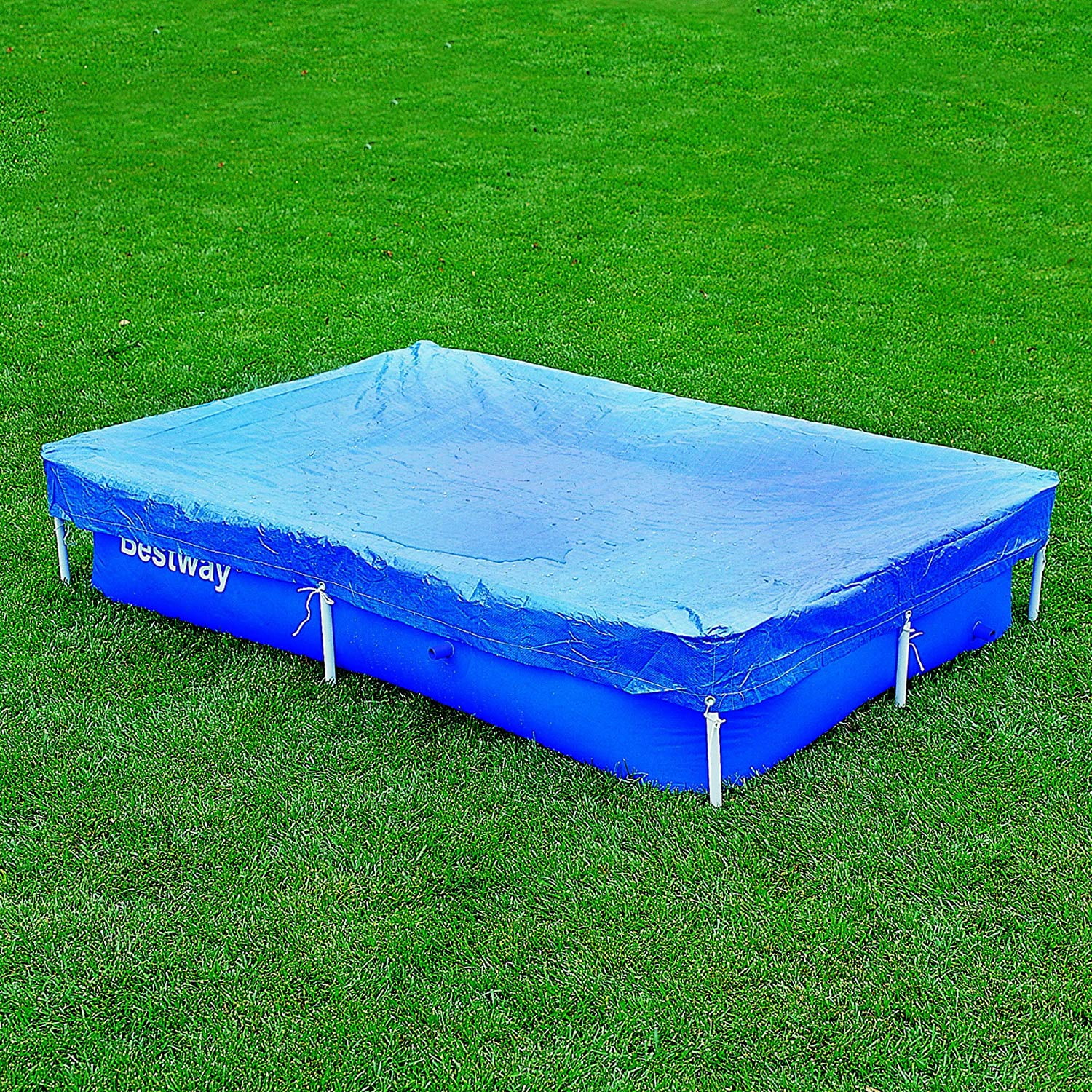 Bestway Flowclear Rectangle 7'4" x 60" Above Ground Pool Cover (Cover ...