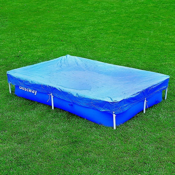 Bestway Flowclear Rectangle 7'4" x 60" Above Ground Pool Cover (Cover ...