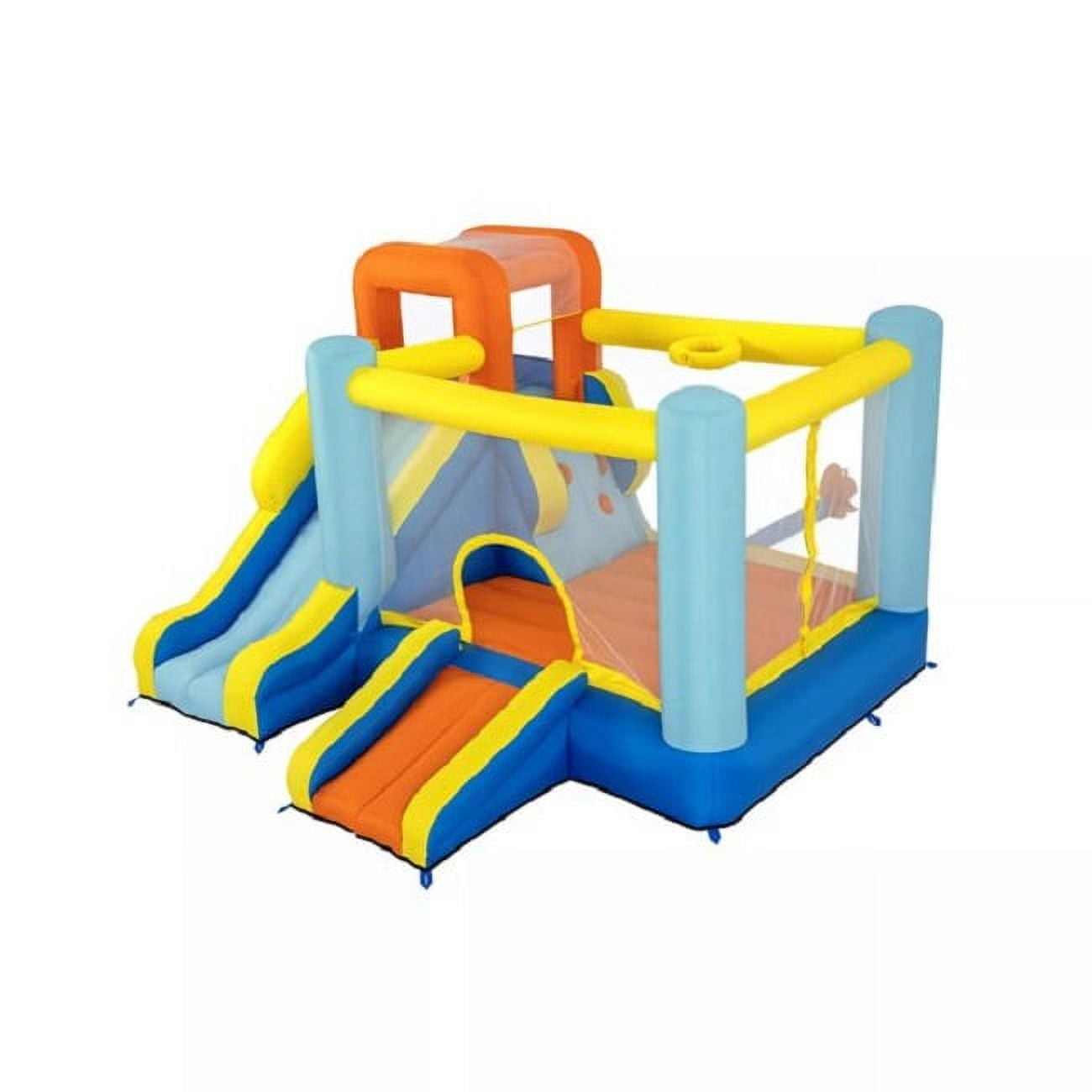 Bestway H2OGO! Outdoor Kids Inflatable Mega Bounce Park, Wonder Hoops ...