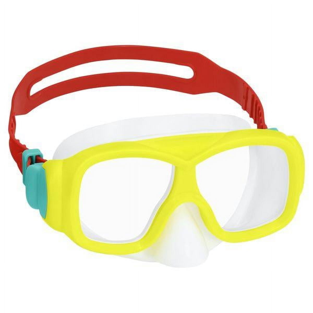 Bestway Hydro-Swim Aquanaut Polycarbonate Diving Sport Swim Mask Yellow ...