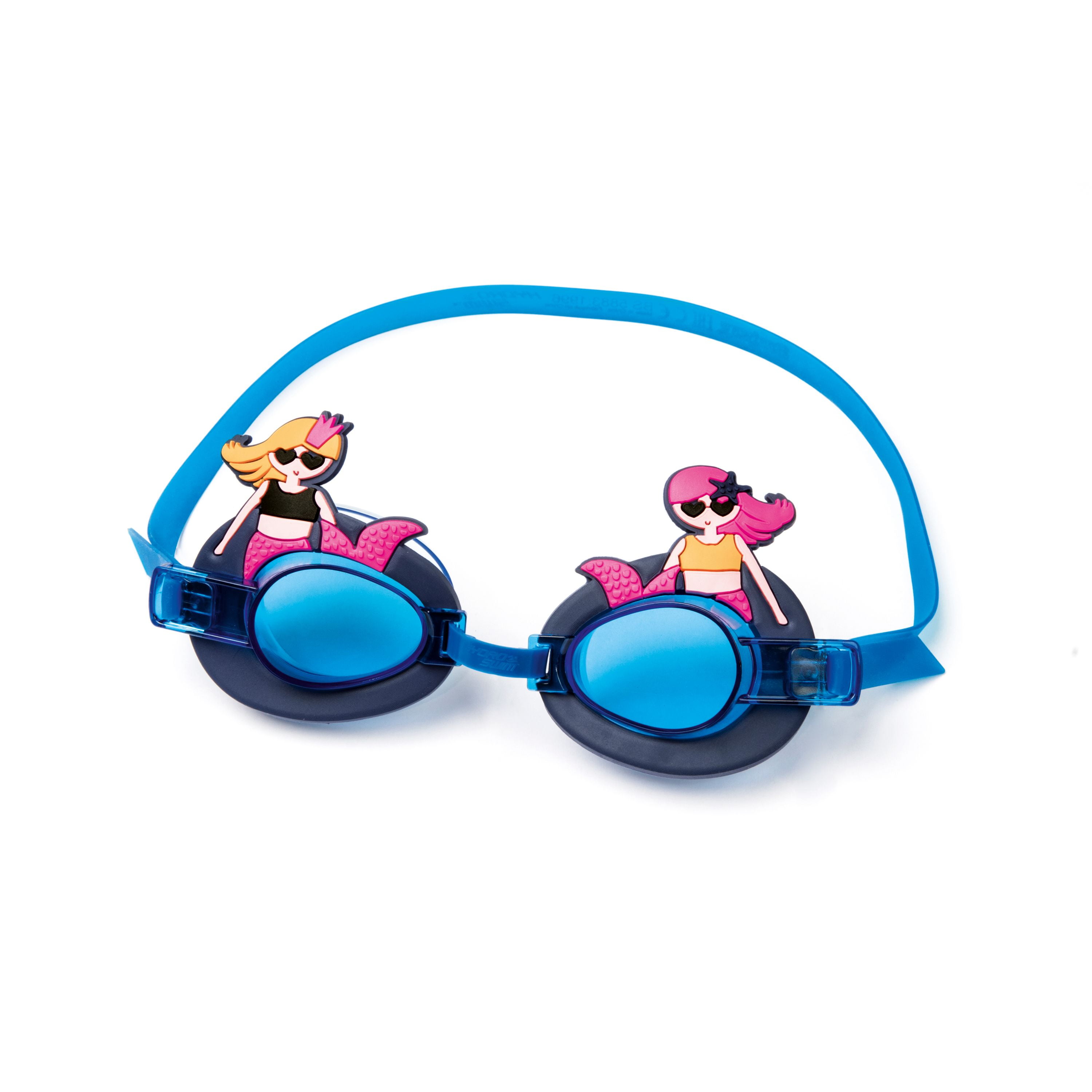 Bestway - Hydro-Swim™ PVC Blend Character Kids Goggles, Mermaid ...