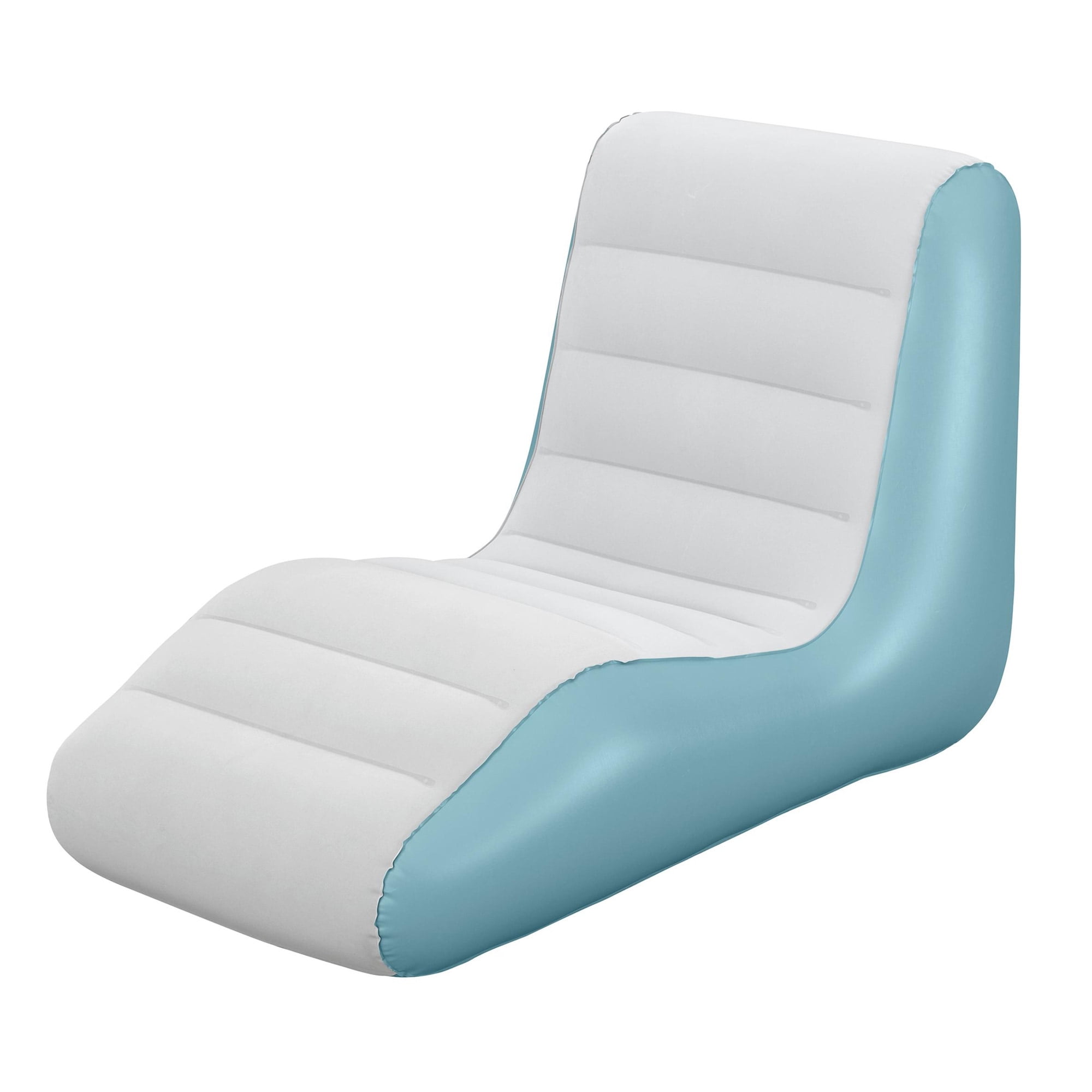 Bestway: Leisure Luxe Chaise Lounger - Blue & Grey, 52.5x31x34.5 ...