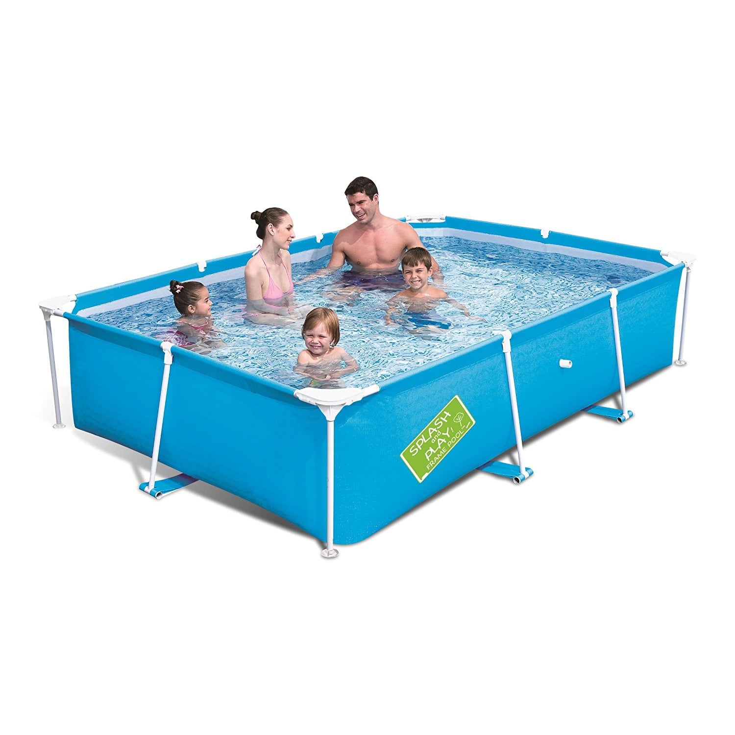 Bestway My First Frame Pool 102" x 67" x 24" Above Ground Swimming ...