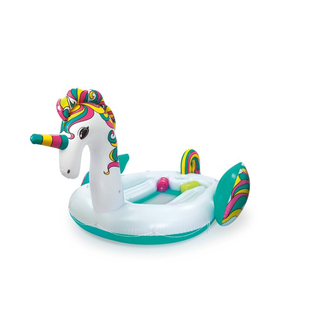 Bestway PVC Giant Unicorn Party Island Pool Float, for Children Age 10+ Years - Walmart.com