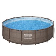 "Bestway Metal Pro MAX 14' x 48"" Round Above Ground Pool Set" - Walmart.com