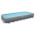 "Bestway Rectangular Hard Frame Above Ground Swimming Pool Set, 31'4 ...