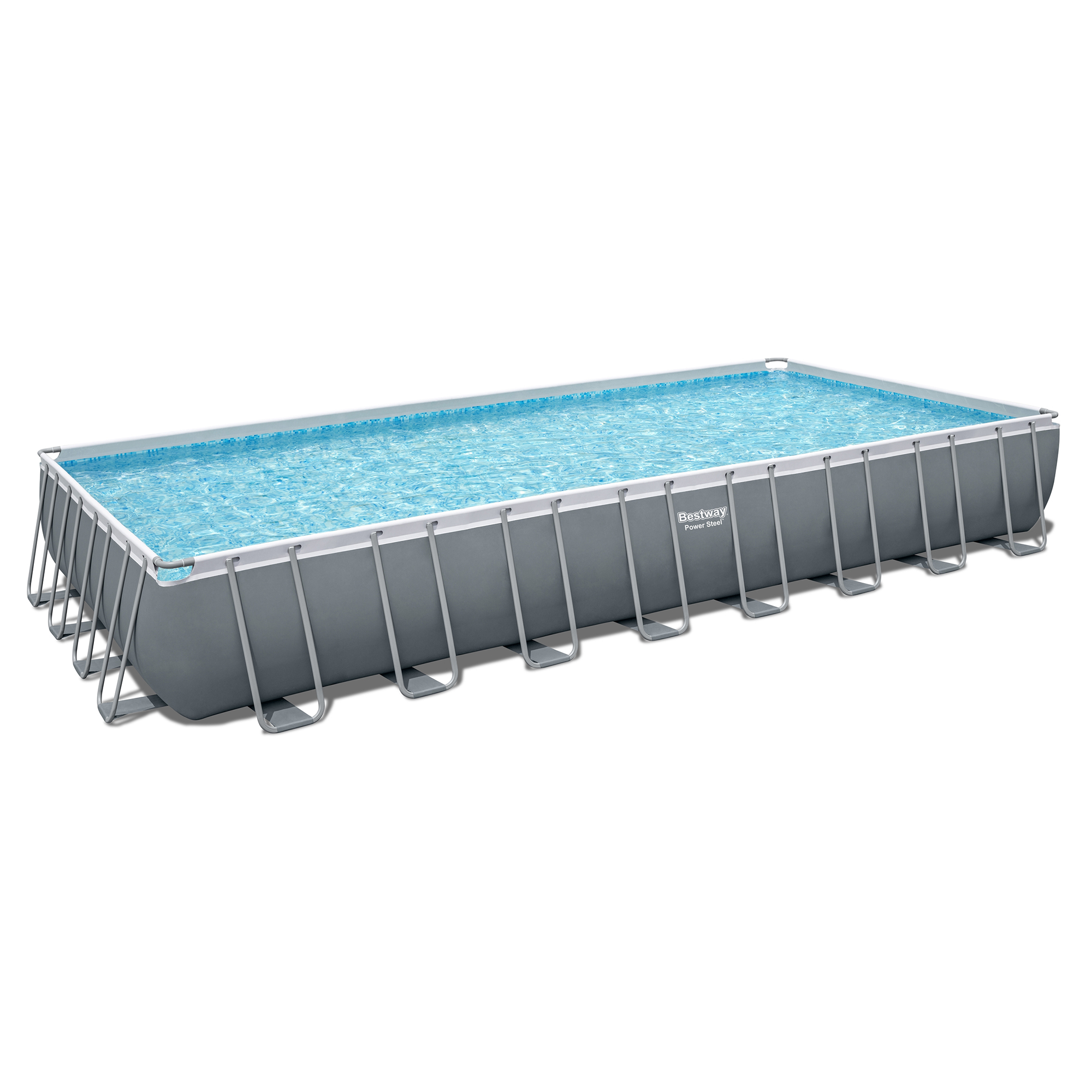 Bestway Power Steel 18' x 9' x 48" Rectangular Above Ground Pool Set ...