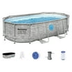 "Funsicle Oasis Above Ground Pool, 9'10"" x 6'7"" Oval, Dark ...