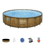 Intex 16' x 42" Frame Rectangular Above Ground Swimming Pool Set w ...