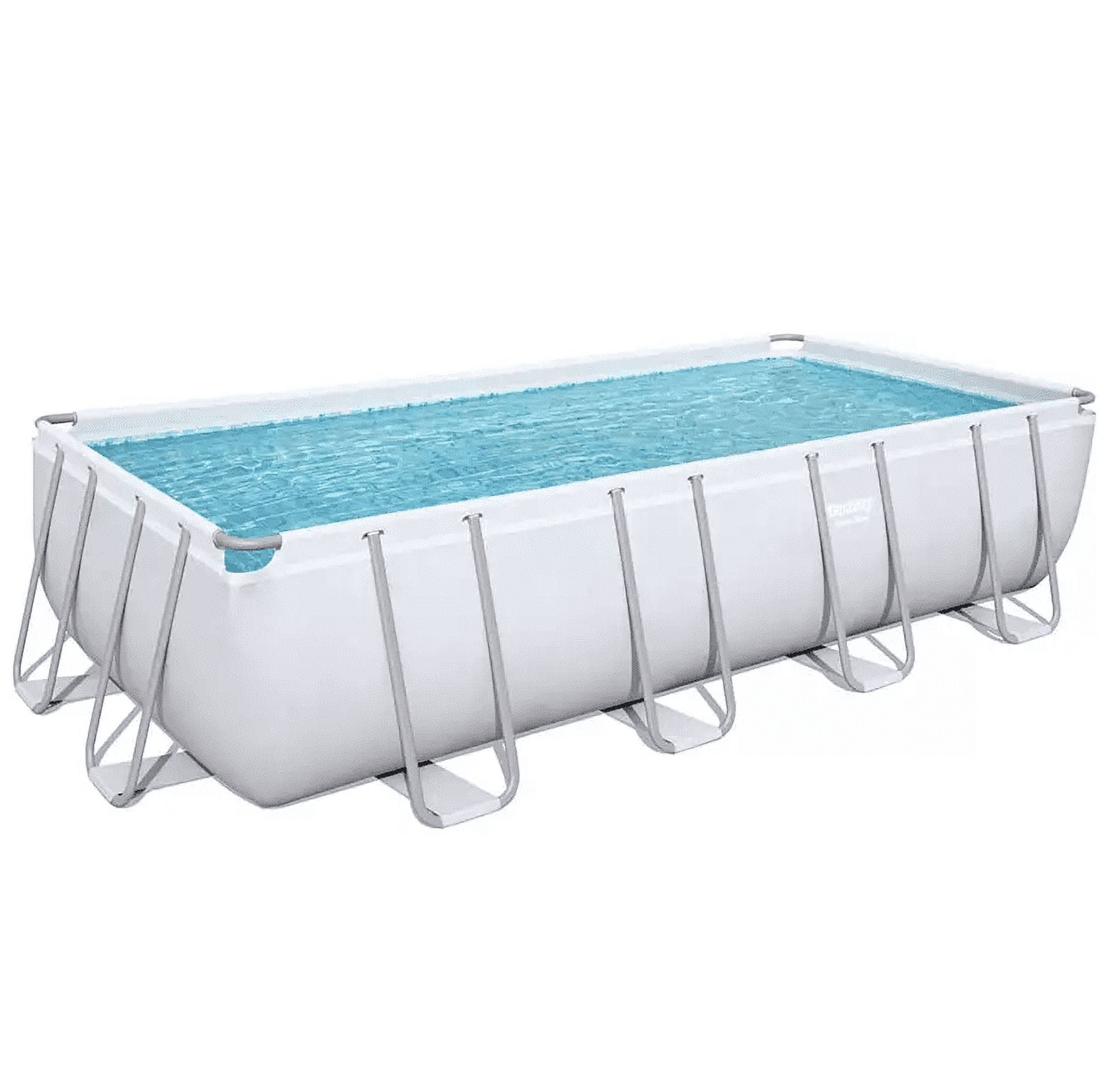 "Bestway Power Steel Rectangular Hard Frame Above Ground Swimming Pool ...