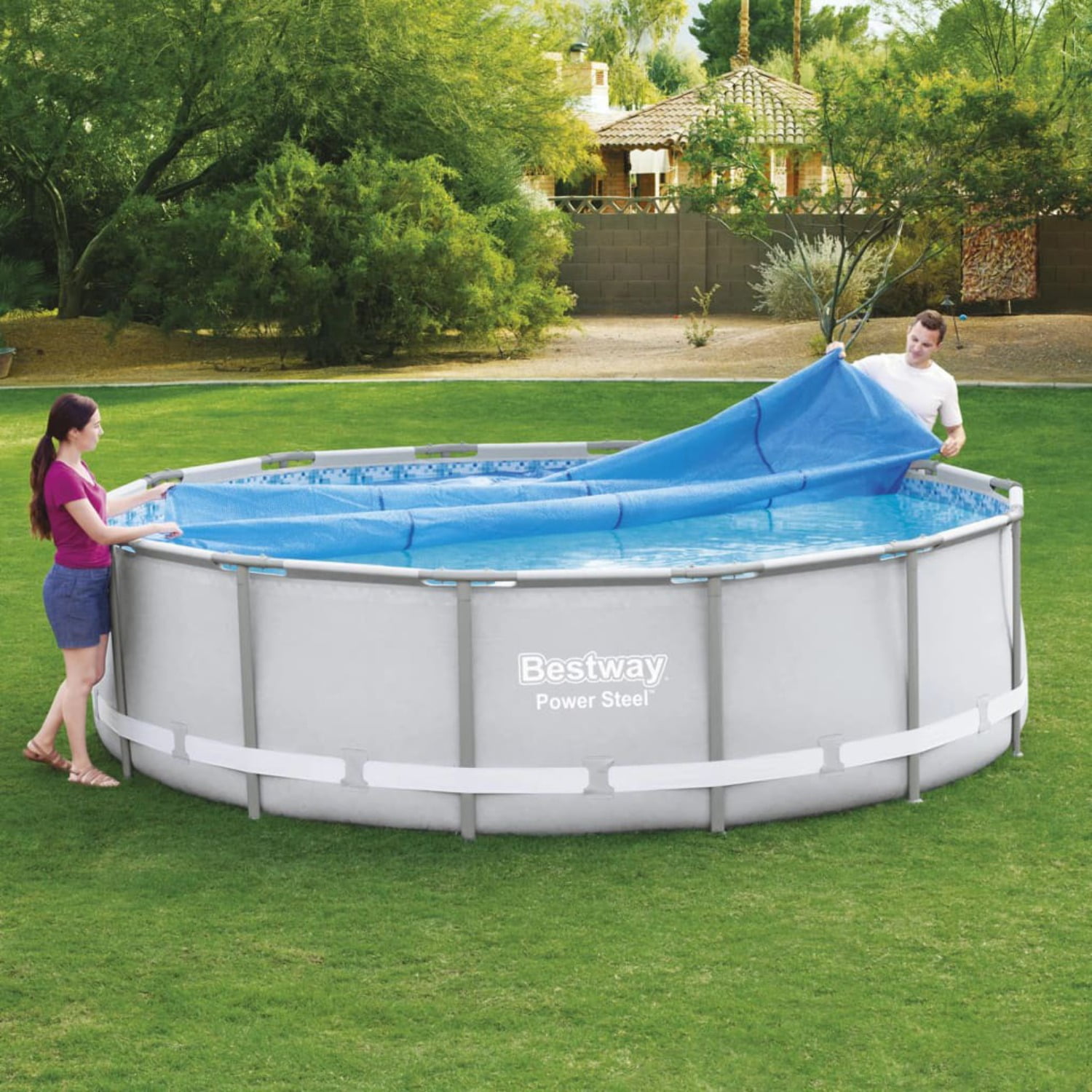 Bestway Solar Pool Cover Flowclear 427 cm - Walmart.com