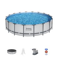 "Bestway Metal Pro MAX 14' x 48"" Round Above Ground Pool Set" - Walmart.com