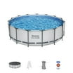 "Bestway Steel Pro MAX 14' x 48"" Round Above Ground Deep Metal Swimming Pool Set" - Walmart.com