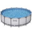 Coleman Power Steel 22 ft. x 52 in. Round Metal Frame Above Ground Pool ...