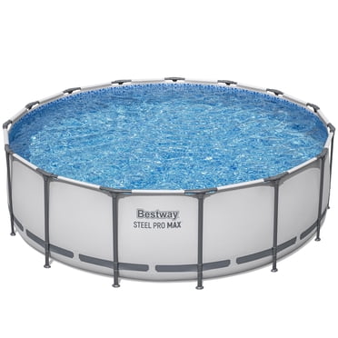 "Intex 15'x42"" Prism Frame Above Ground Pool Set with Steel Ladder ...