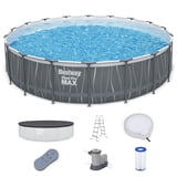 "Bestway Steel Pro MAX 18'x48"" Swimming Round Above Ground Pool with ...