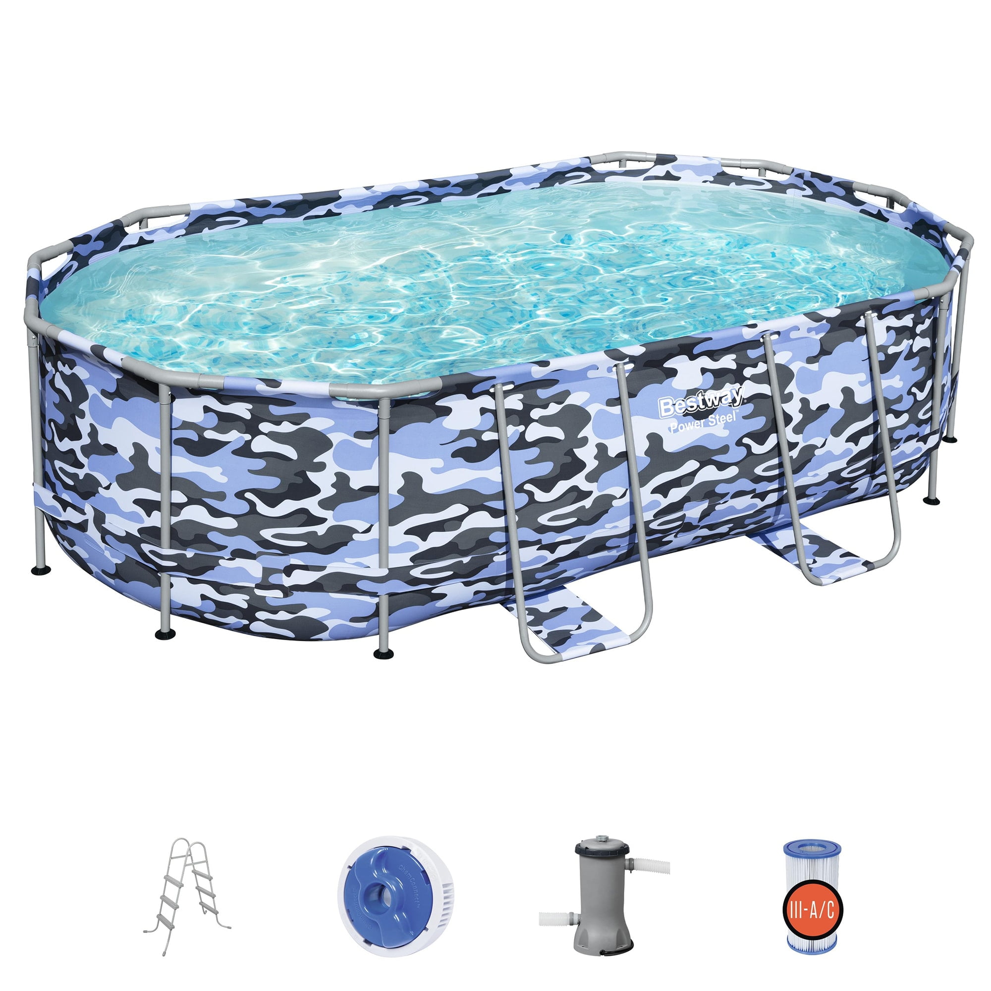 Bestway: Steel Pro Max - Oval Swimming Pool Set - 14' x 8'2" x 39.5 ...