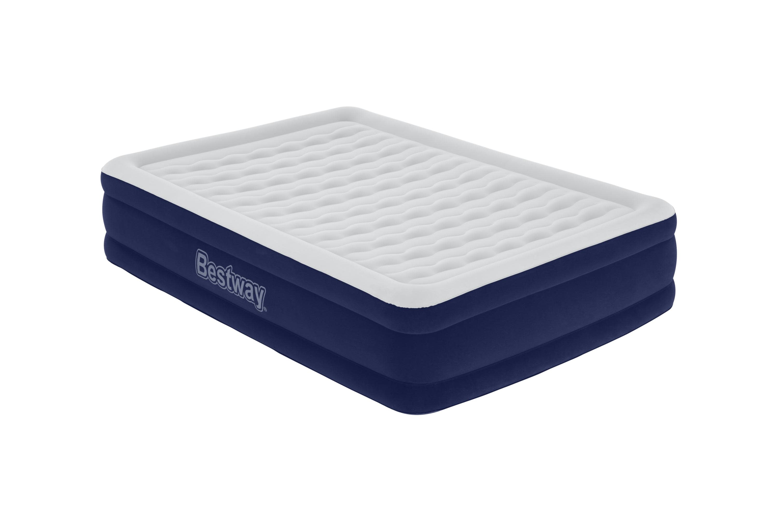 Bestway Tritech 15" Air Mattress Antimicrobial Coating with Built-in AC Pump, Full - Walmart.com
