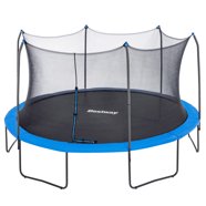 Jumpking Rectangle 10 x 14' Trampoline, with Enclosure, Blue/Yellow ...