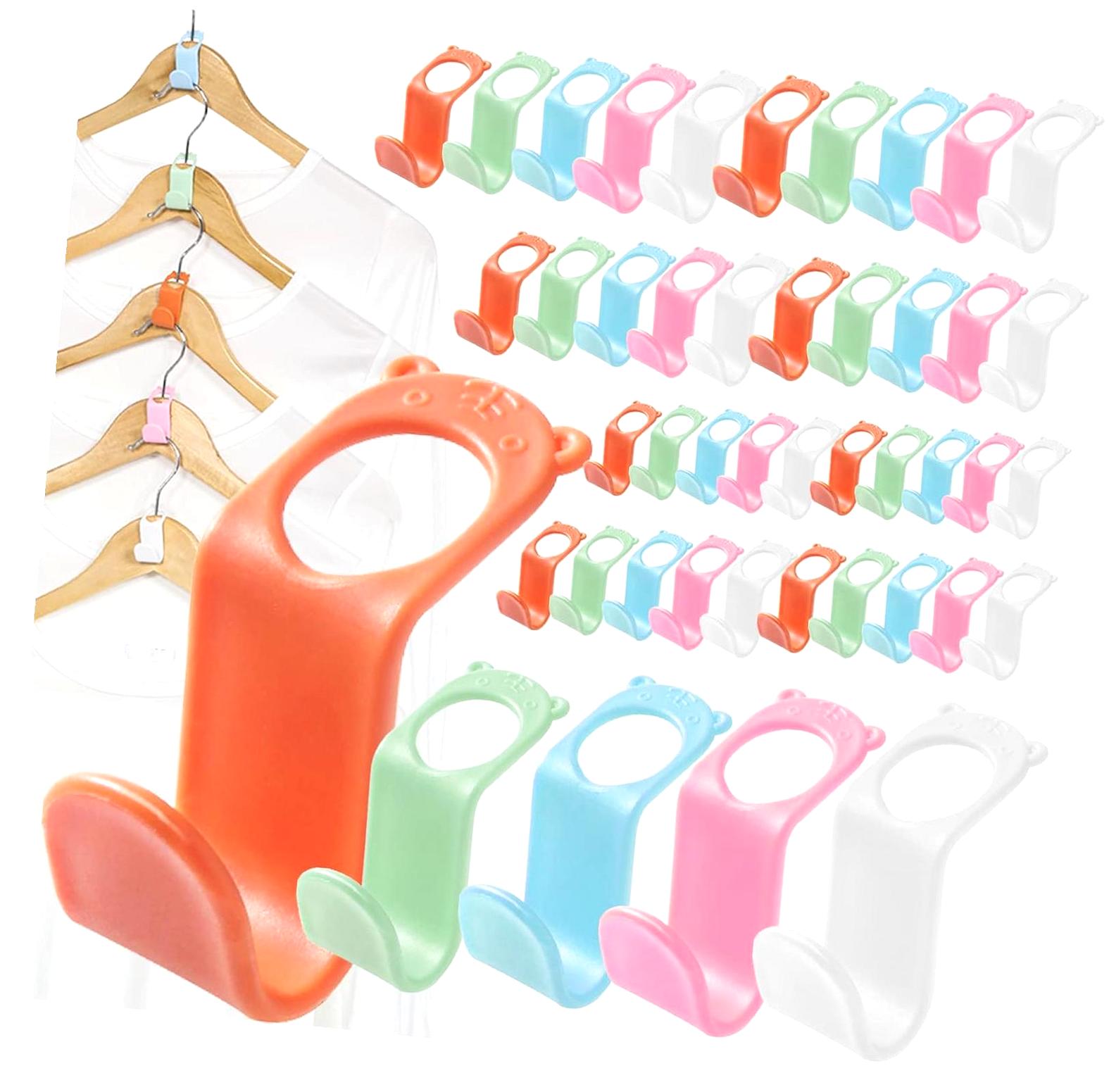 Bestwell 100PCS Space Saving Hanger Extender Hooks, Design, Heavy Duty ...