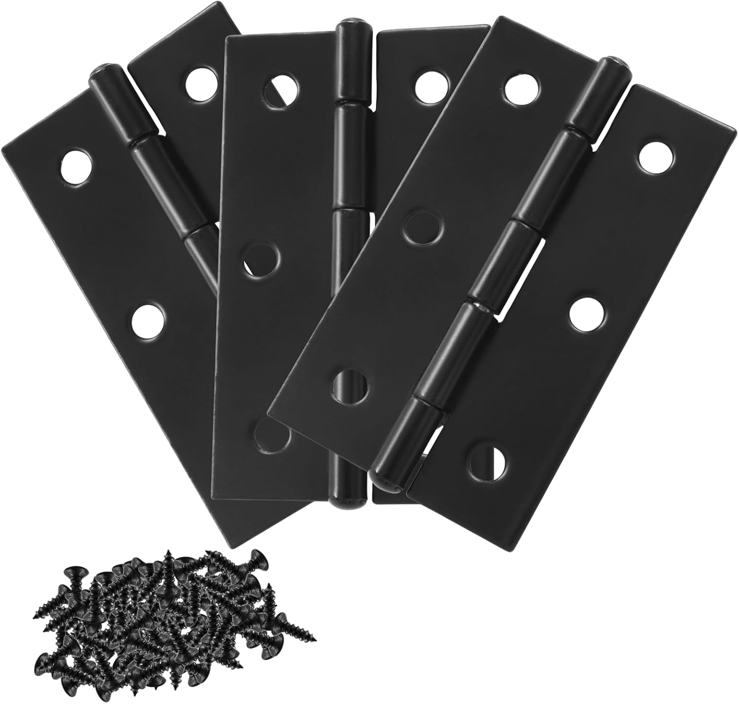 Bestwell 12PCS Metal Foldable Butt Hinge, Butt Hinges Long Furniture ...