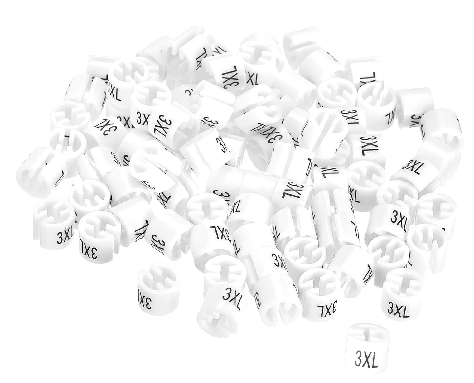 Bestwell 160pcs Clothes Hanger Markers 3XL Size Tags, Fit 3.5mm Rod ...