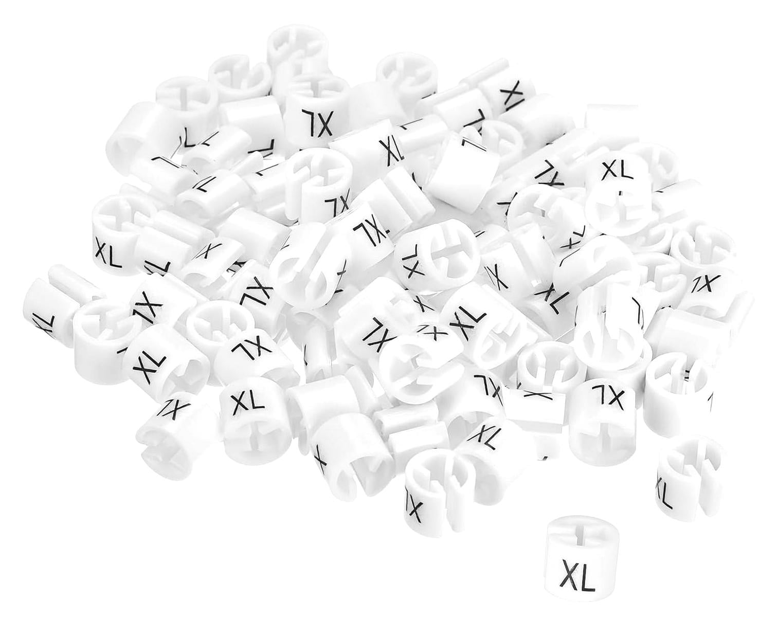 Bestwell 160pcs Clothes Hanger Markers XL Size Tags, Fit 3.5mm Rod ...