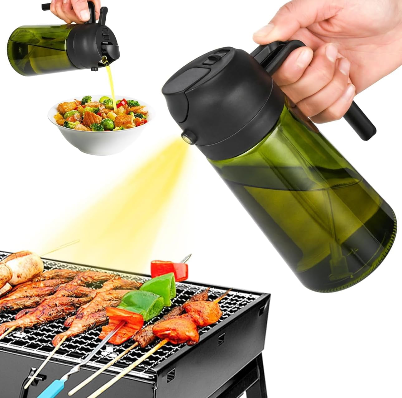 Bestwell 2-in-1 Olive Oil Sprayer and Pour Bottle for Coo - Leakof ...