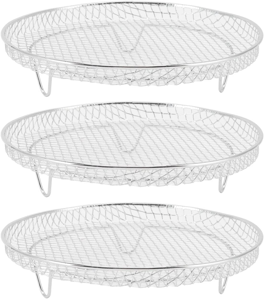 Bestwell 3Pcs Air Fryer Dehydrator Racks, Food Grade Stainless Steel ...