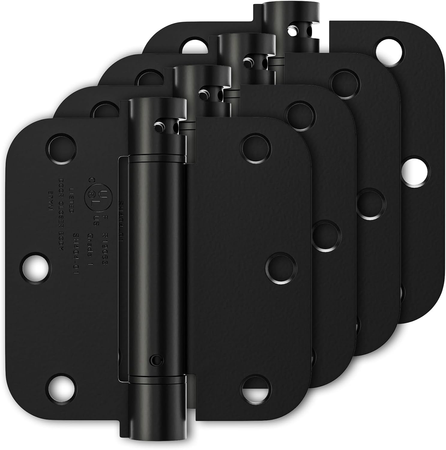 Bestwell 4 Pack Self- Door Hinges 3.5 Inch, Matte -Loaded Hinges with 5 ...