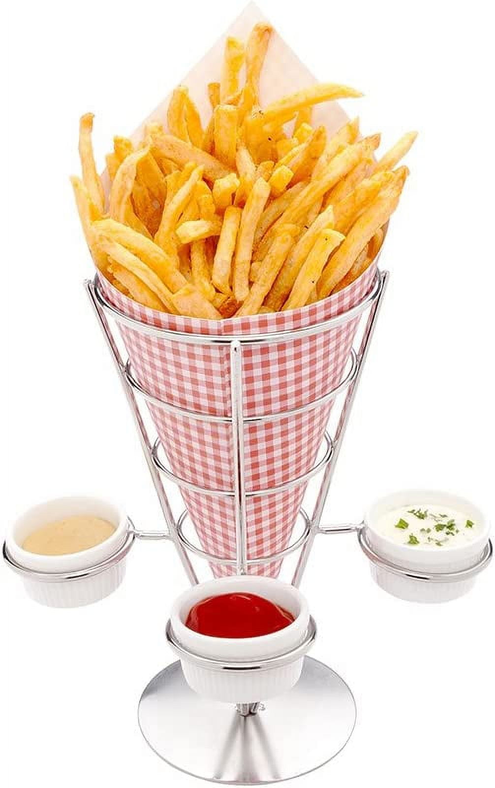 Bestwell 4 x 5.5 Inch French Fries Stand 1 Fry Stand - Heavy-Duty ...