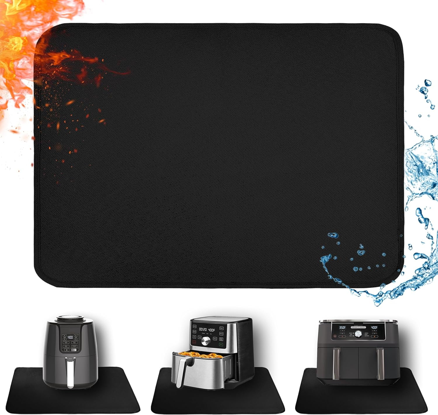 Bestwell Air Fryer Mat for Air Fryer, 24 x 31in Heat Resistant Mat for ...