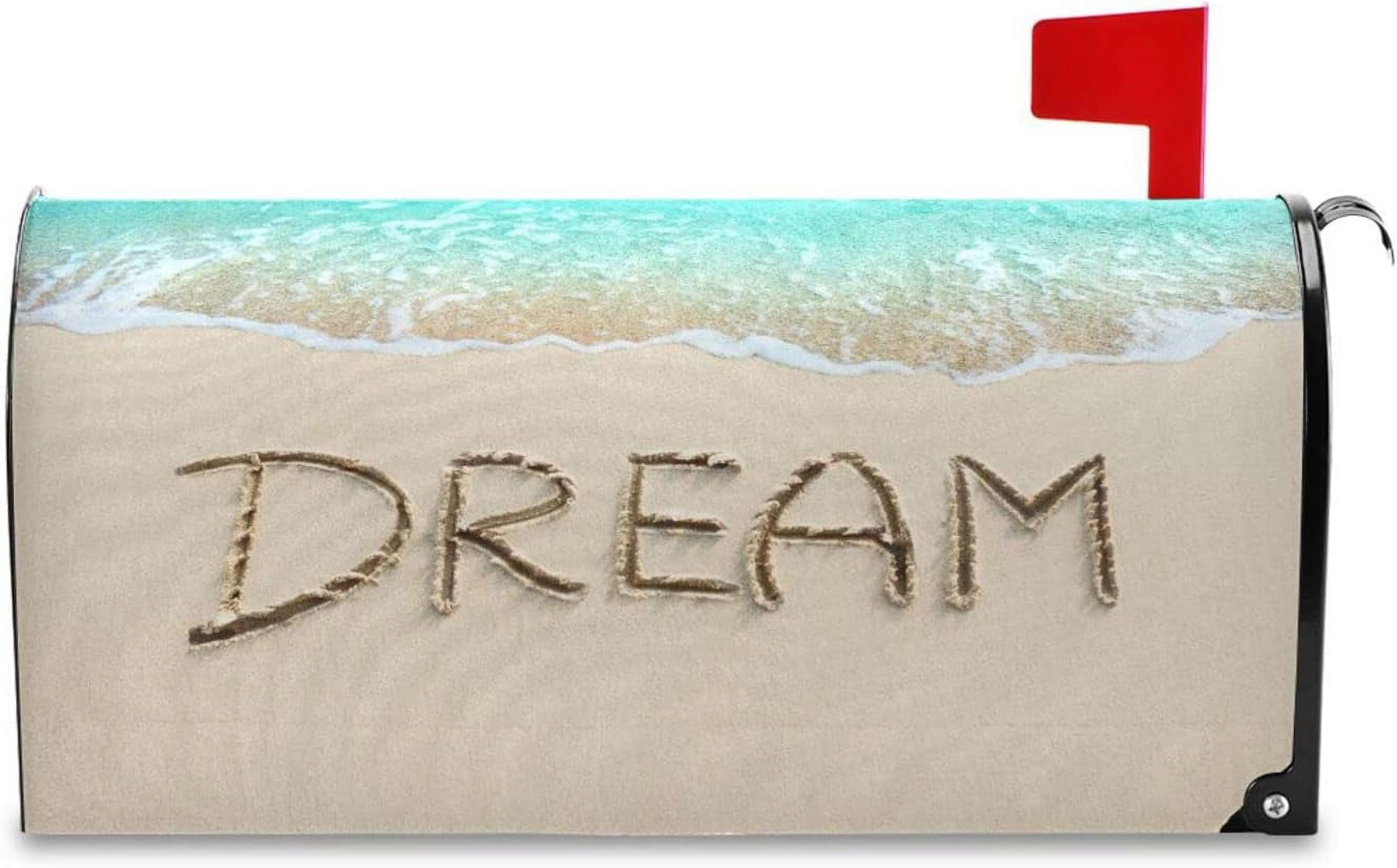 Bestwell Beach Dream Ocean Wave Magnetic Mailbox Cover Decorative ...