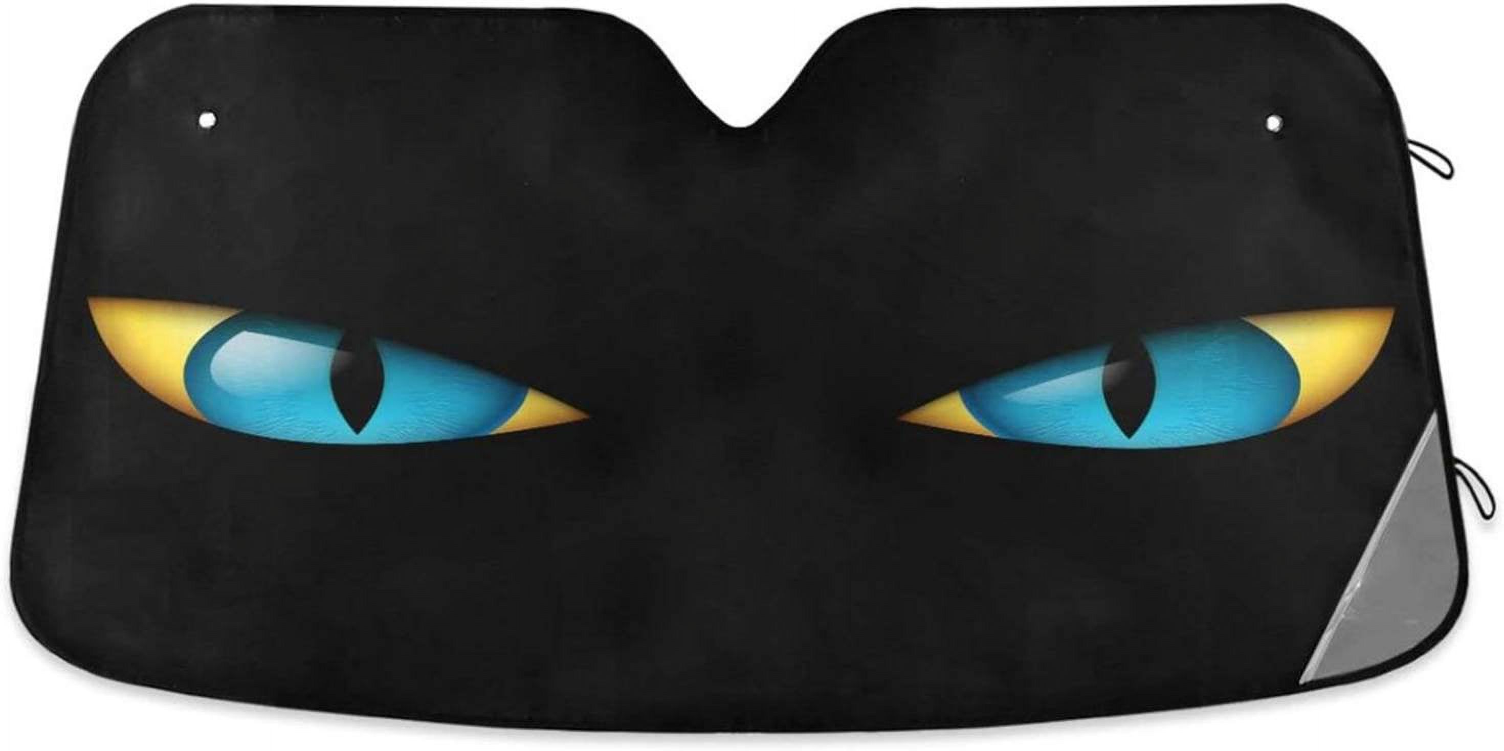 Bestwell Car Windshield Sun Shade,Terrible Blue Eyes oldable Visor ...