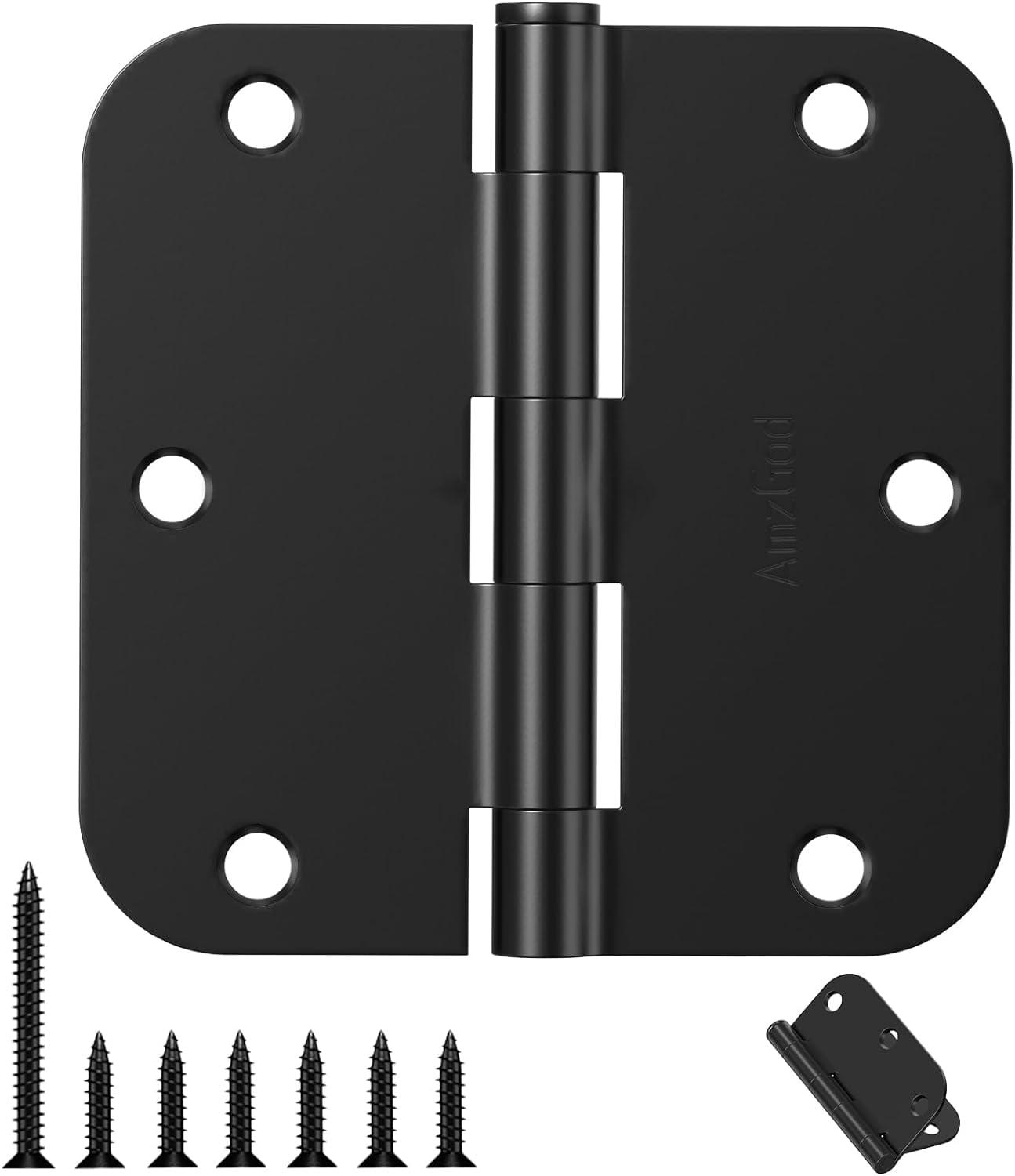 Bestwell Door Hinges Matte - 18 Pack Door Hinges 3.5 Inch Rounded ...