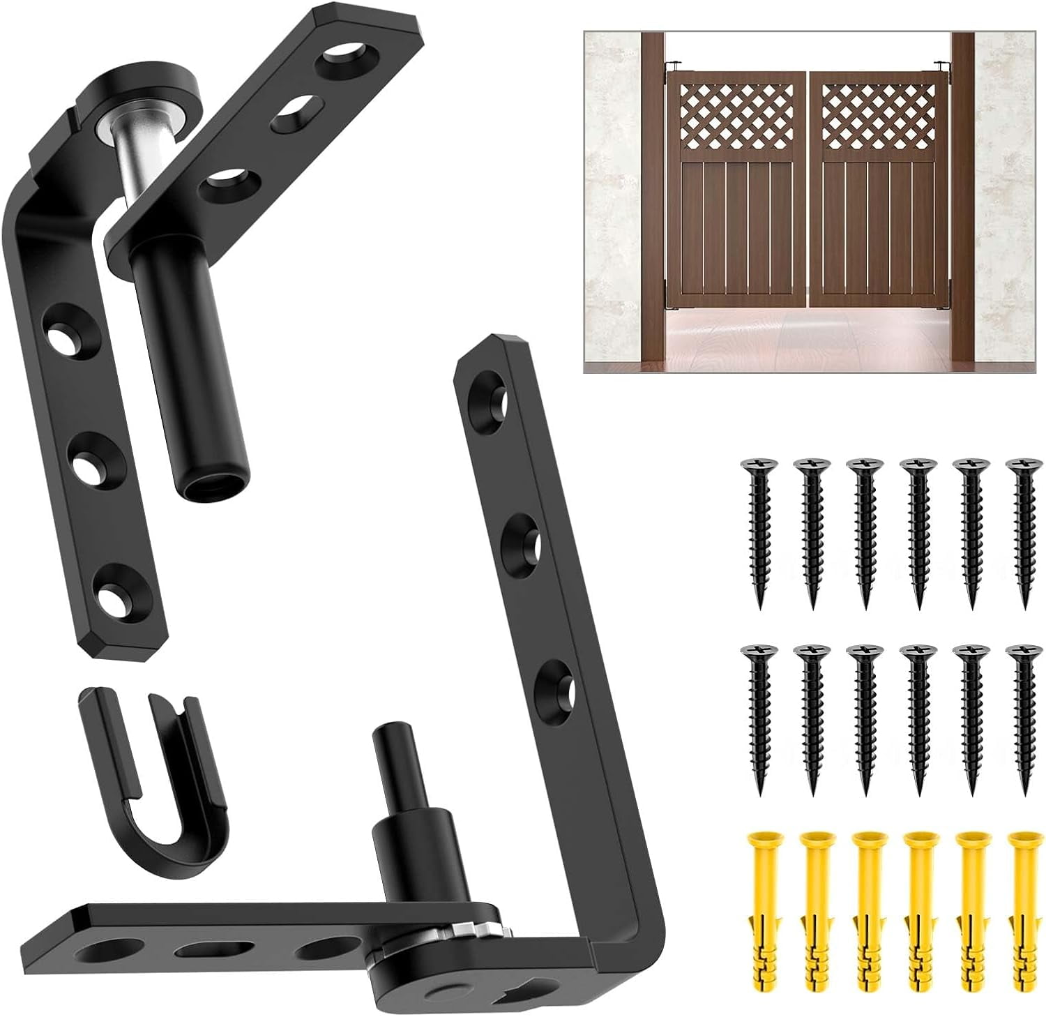 Bestwell Dual Swing Saloon Door Hinges, Self- Cafe Door Hinge for Bars ...